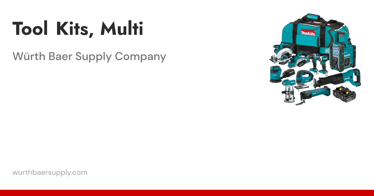 Power Tools - Multi Tool Kits | Wurth Baer Supply Company