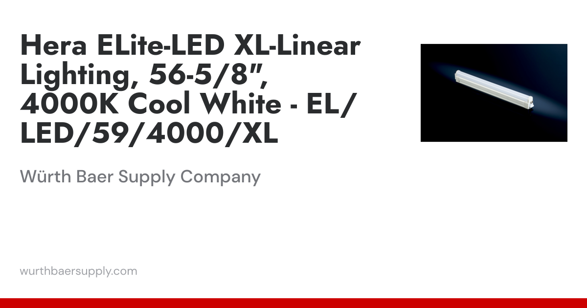 Hera ELite-LED XL-Linear Lighting, 56-5/8", 4000K Cool White - EL/LED ...