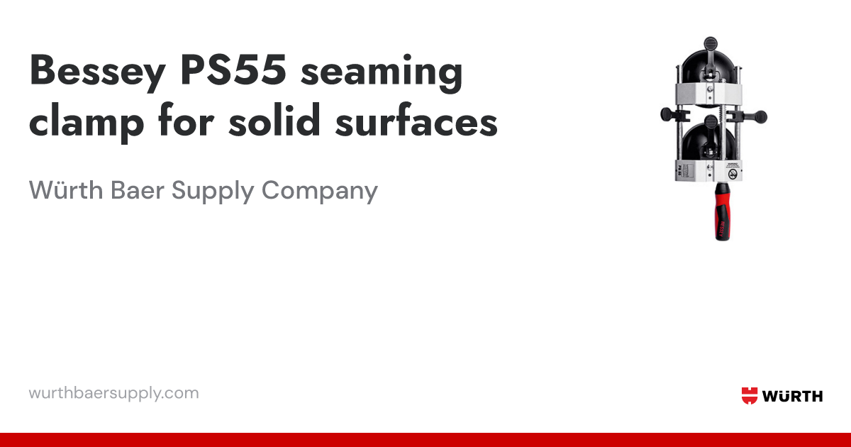 Seaming Clamps Standard Size, 48 lb Force - Bessey Tools PS55 | Würth ...