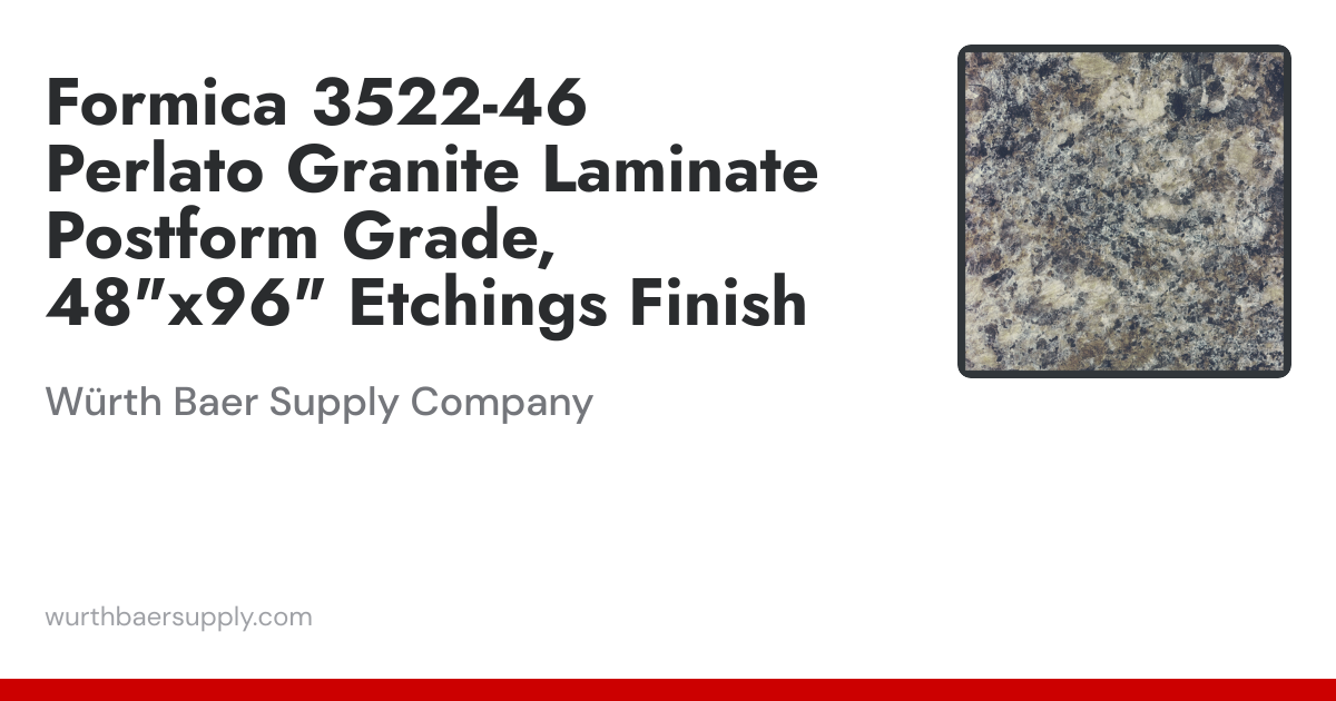 Formica 3522-46 Perlato Granite Laminate Postform Grade, 48"x96 ...