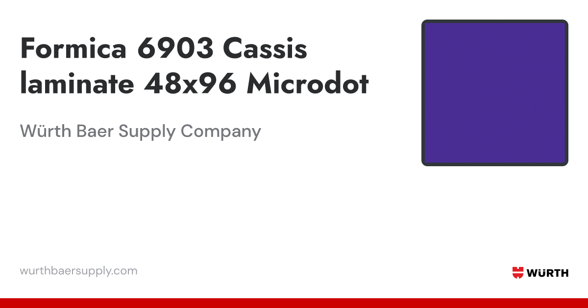 Formica 6903-MC Cassis Laminate Vertical Grade, 48"x96" Microdot Finish ...