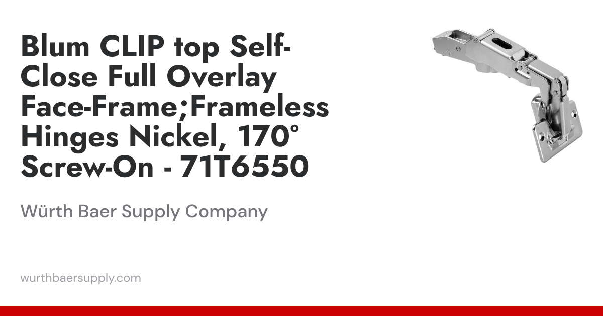 Blum CLIP top Self-Close Full Overlay Face-Frame;Frameless Hinges ...