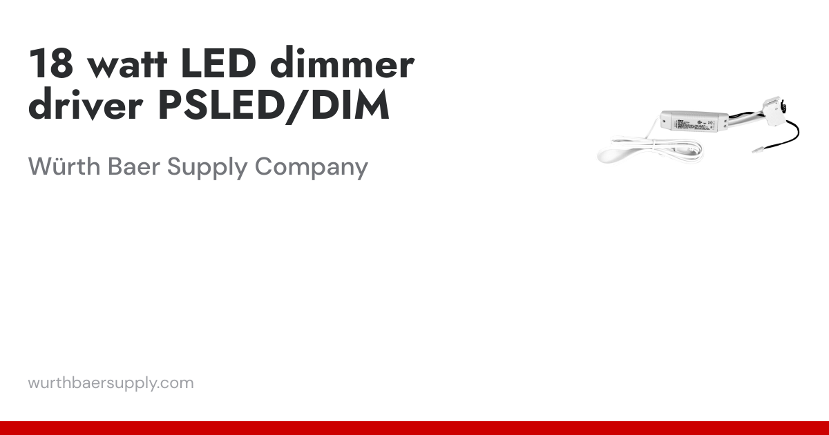 LED Low Voltage Puck Accessories Dimmer Drivers - Hera Lighting L.P ...