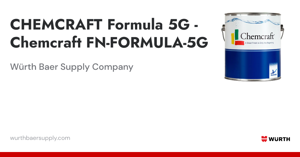 CHEMCRAFT Formula 5G - Chemcraft FN-FORMULA-5G | Würth Baer Supply Company