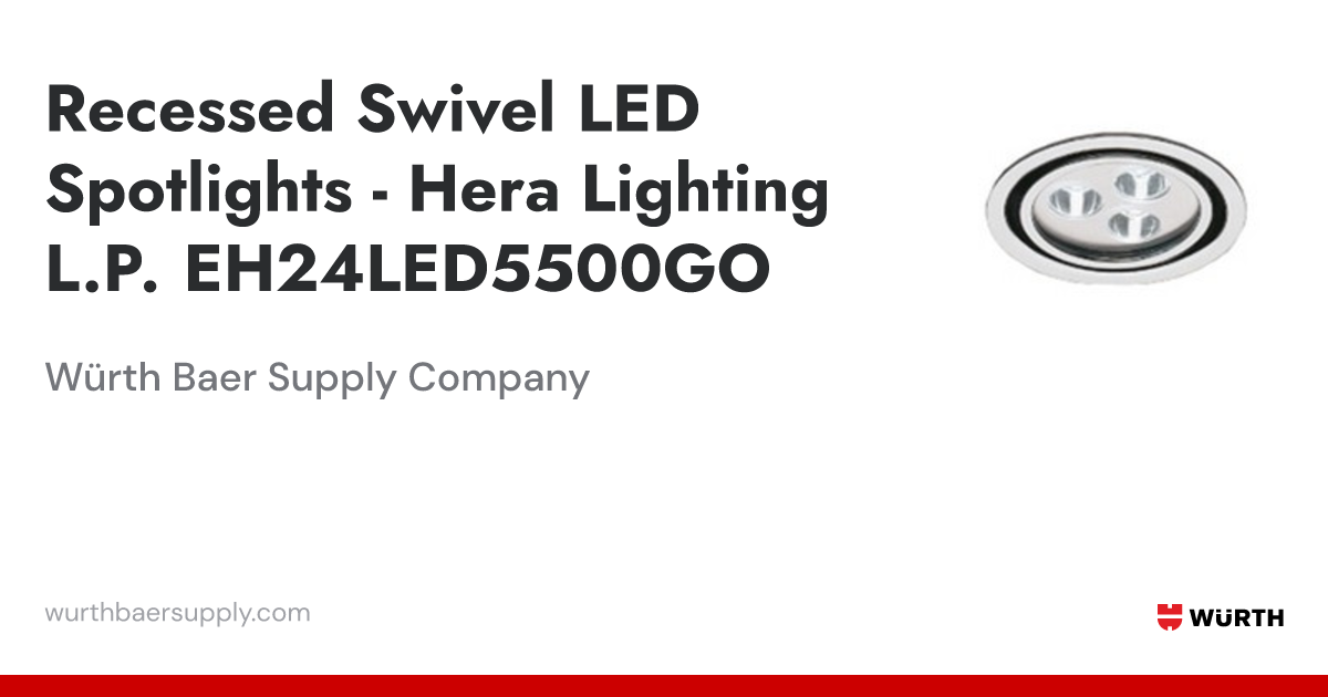 Recessed Swivel LED Spotlights - Hera Lighting L.P. EH24LED5500GO ...