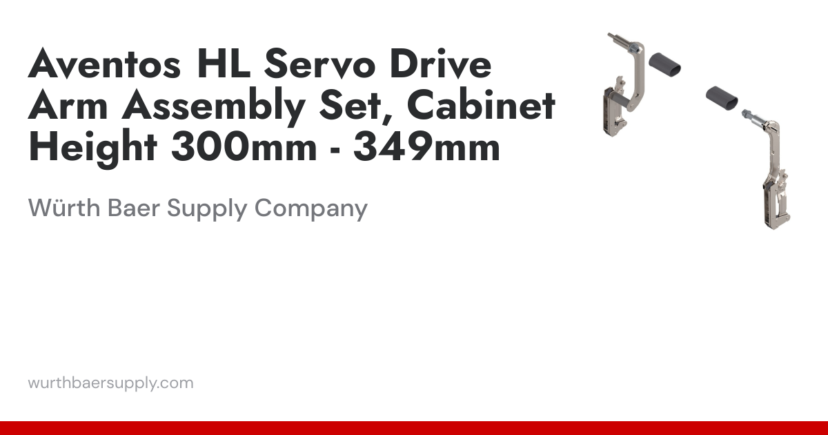 Aventos HL Servo Drive Arm Assembly Set, Cabinet Height 300mm - 349mm ...