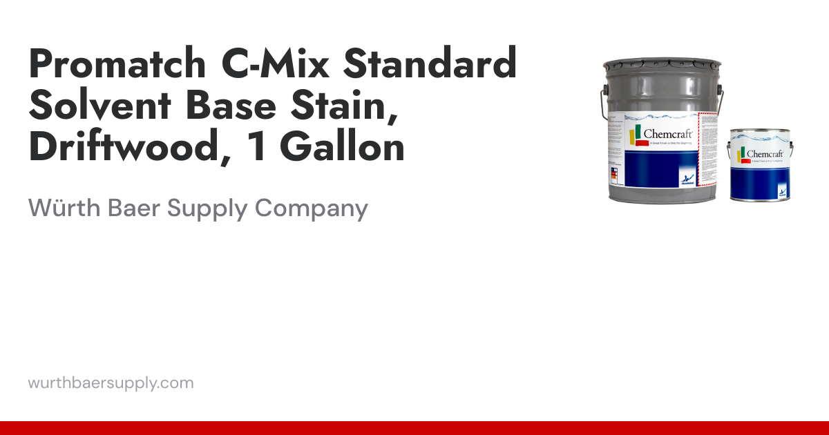 Promatch C-Mix Standard Solvent Base Stain, Driftwood, 1 Gallon | Würth ...