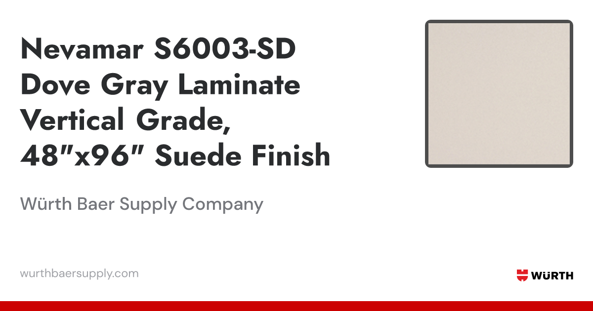 Nevamar S6003-SD Dove Gray Laminate Vertical Grade, 48"x96" Suede ...