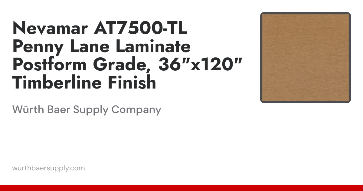 Nevamar AT7500-TL Penny Lane Laminate Postform Grade, 36"x120 ...