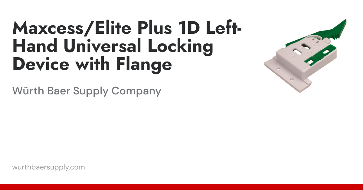 Maxcess/Elite Plus 1D Left-Hand Universal Locking Device with Flange ...