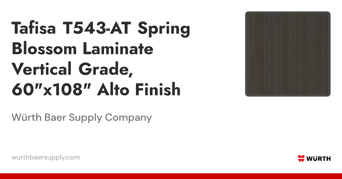 Tafisa T543-AT Spring Blossom Laminate Vertical Grade, 60"x108" Alto ...