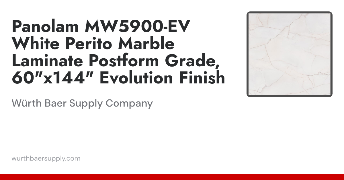 Panolam MW5900-EV White Perito Marble Laminate Postform Grade, 60"x144 ...