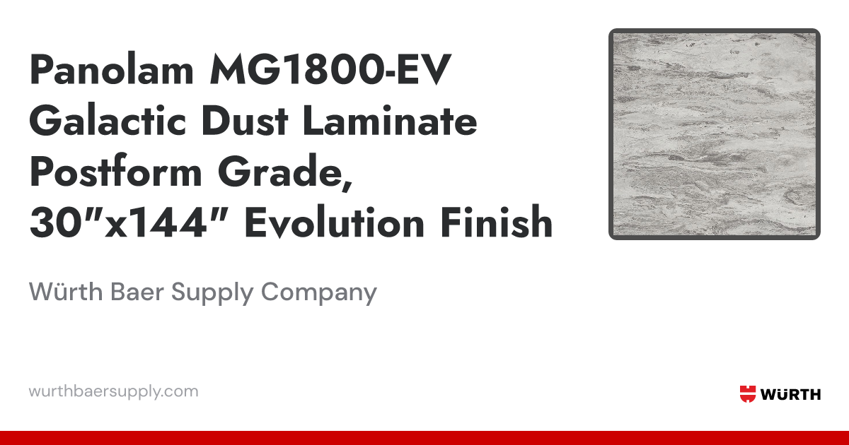 Panolam MG1800-EV Galactic Dust Laminate Postform Grade, 30"x144 ...