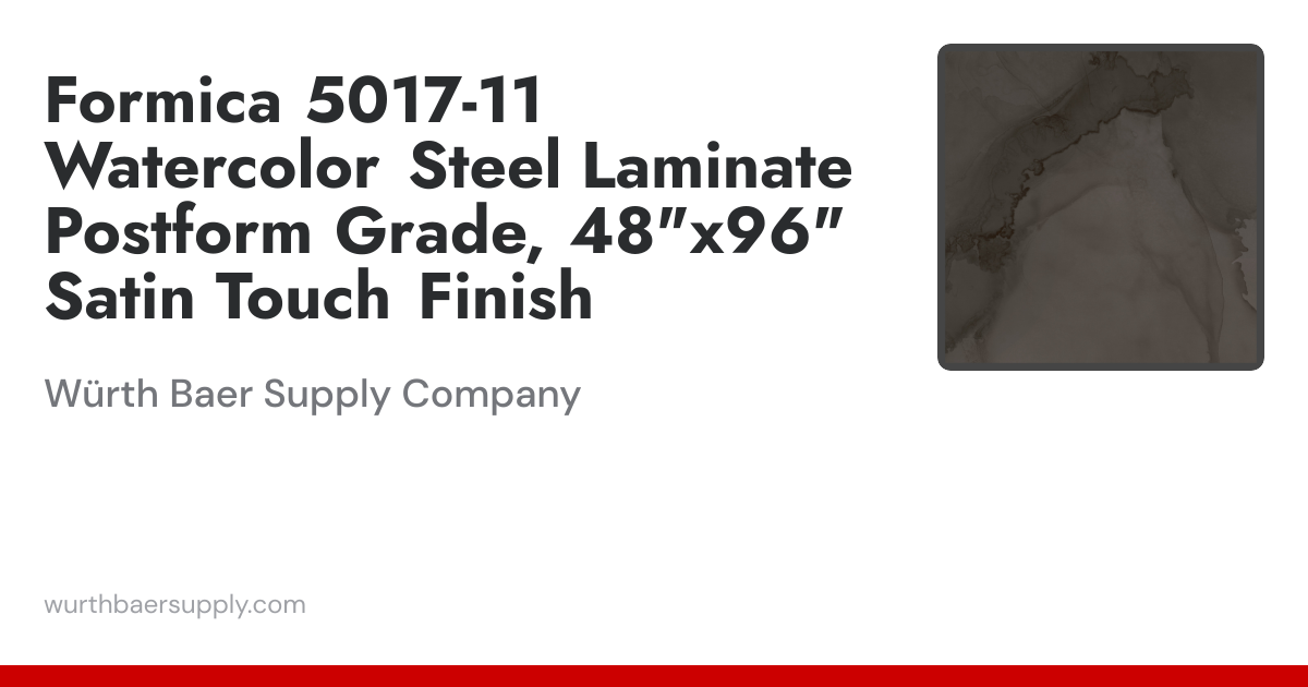 Formica 5017-11 Watercolor Steel Laminate Postform Grade, 48"x96" Satin ...