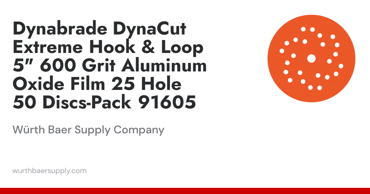 Dynabrade DynaCut Extreme 5" 600 Grit Hook & Loop 25-Hole Aluminum ...