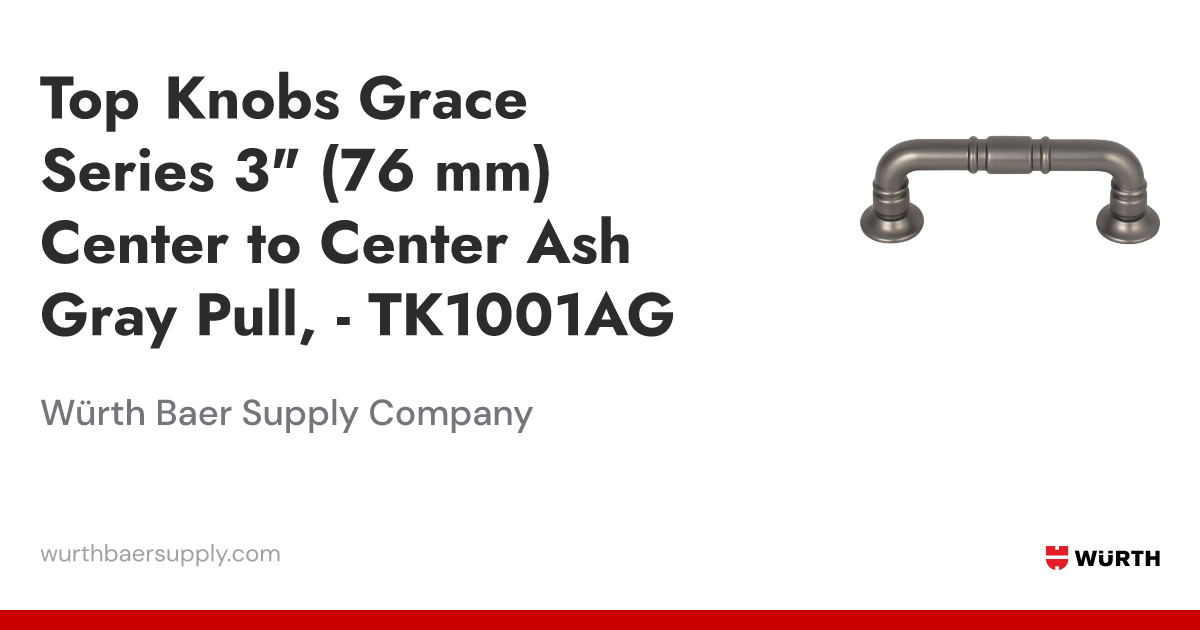 Top Knobs Grace Series 3" (76 mm) Center to Center Ash Gray Pull ...