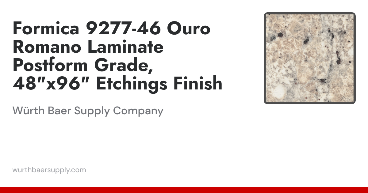 Formica 9277-46 Ouro Romano Laminate Postform Grade, 48"x96" Etchings ...