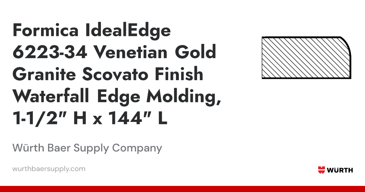 Formica IdealEdge 6223-34 Venetian Gold Granite Scovato Finish ...