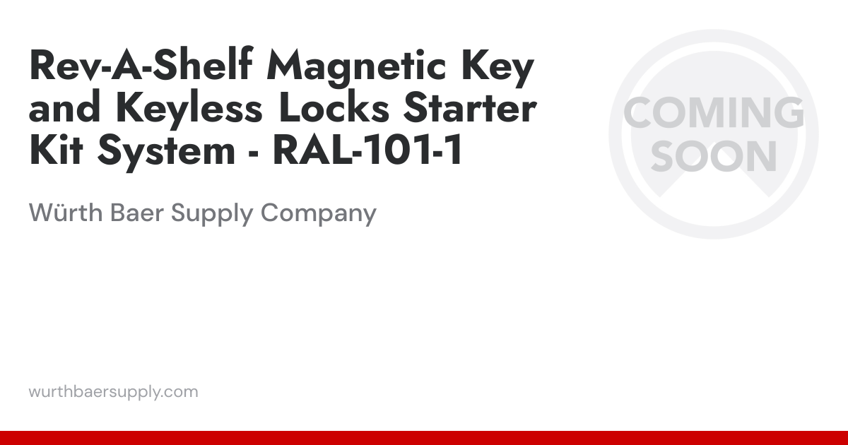 Rev-A-Shelf Magnetic Key and Keyless Locks 1-7/32" Width - RAL-101-1 ...
