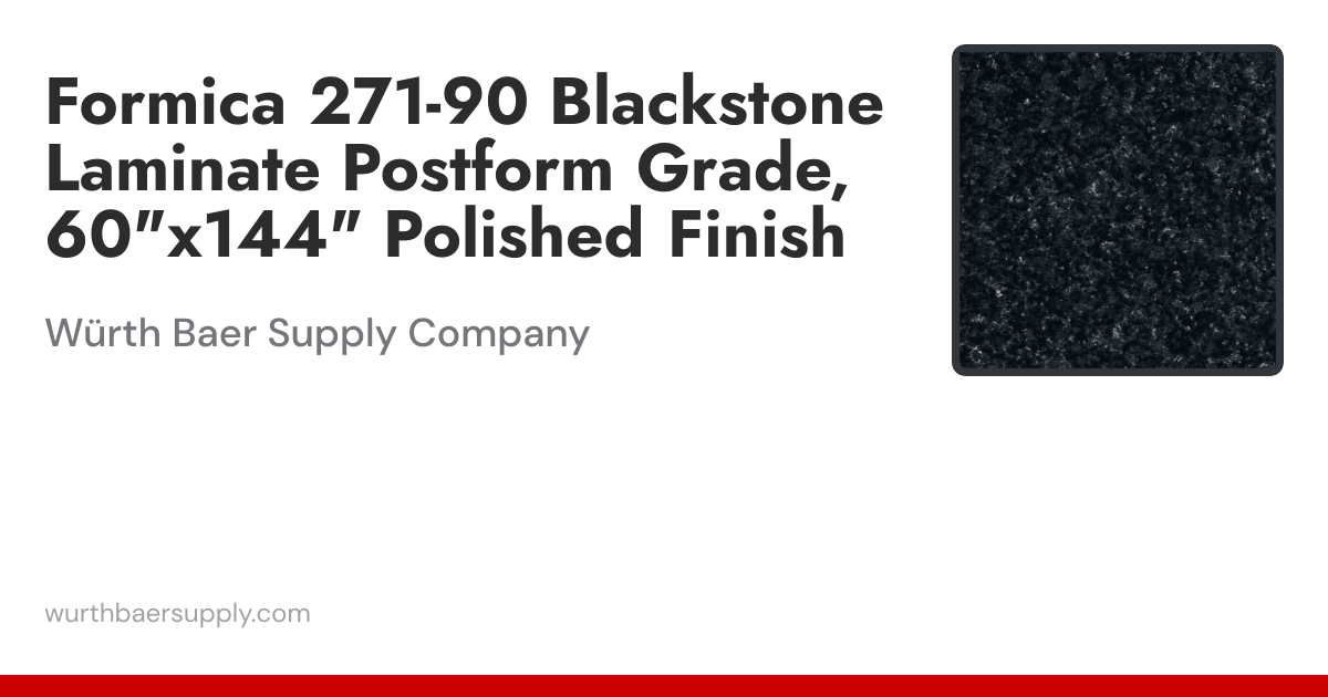 Formica 271-90 Blackstone Laminate Postform Grade, 60"x144" Polished ...