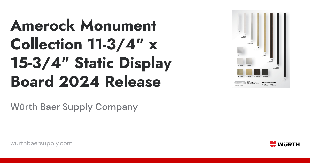 Amerock Monument Collection 11-3/4" x 15-3/4" Static Display Board 2024 ...