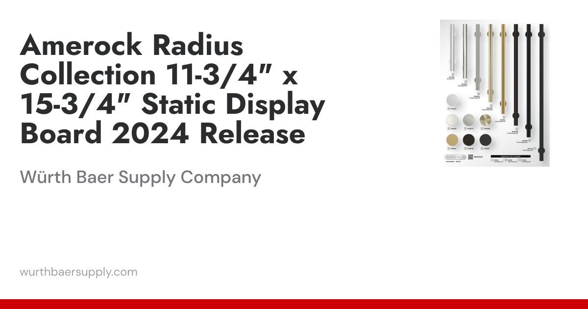 Amerock Radius Collection 11-3/4" x 15-3/4" Static Display Board 2024 ...
