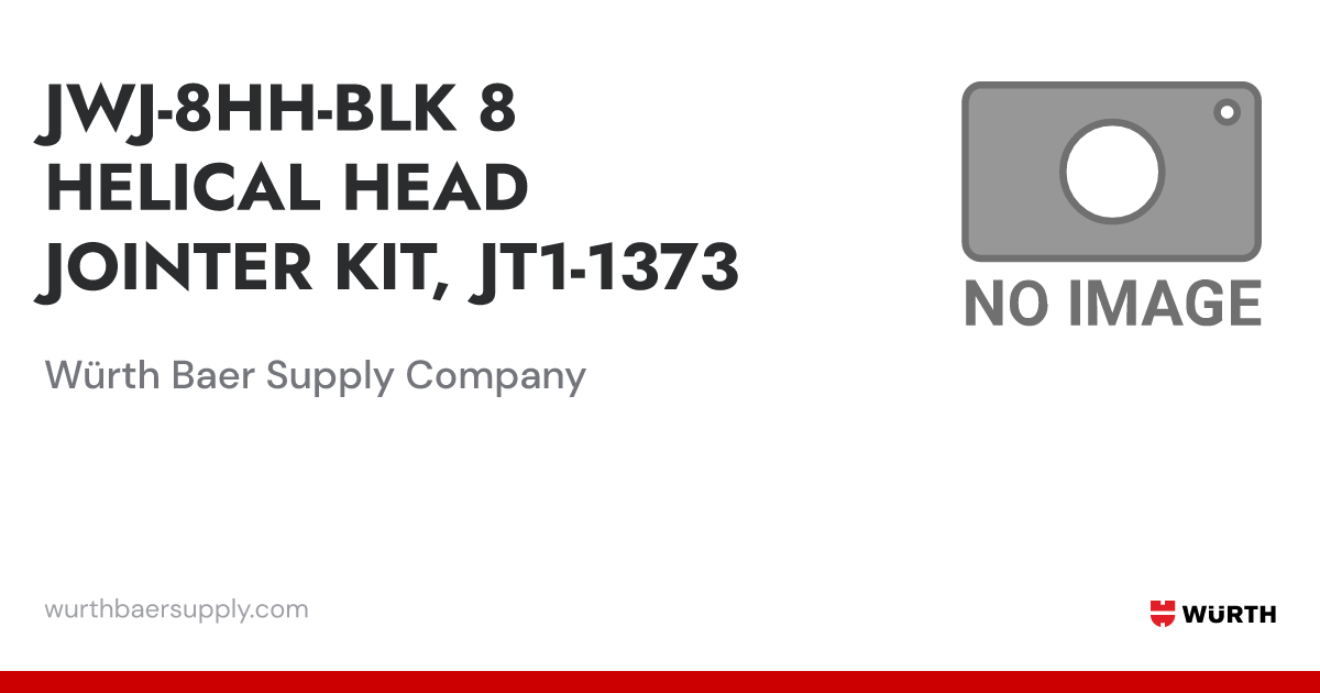 JWJ-8HH-BLK 8 HELICAL HEAD JOINTER KIT, JT1-1373 | Würth Baer Supply ...